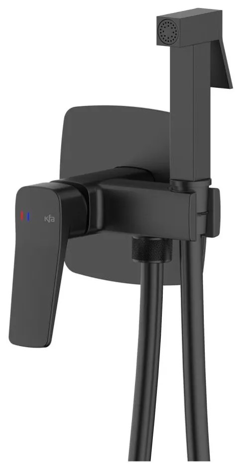 KFA Armatura 4529-512-81 -Bidet. baterie se sprškou pro pod. ins. MALAGA černá 4529-512-81