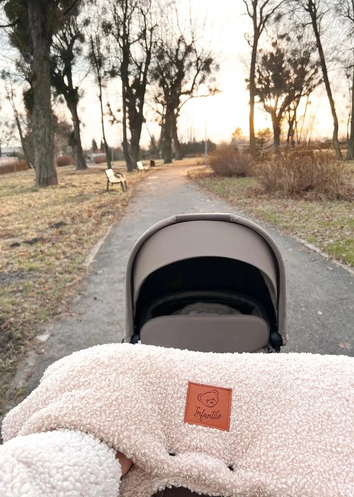 Inf Rukávník na kočárek Lamb – béžová
