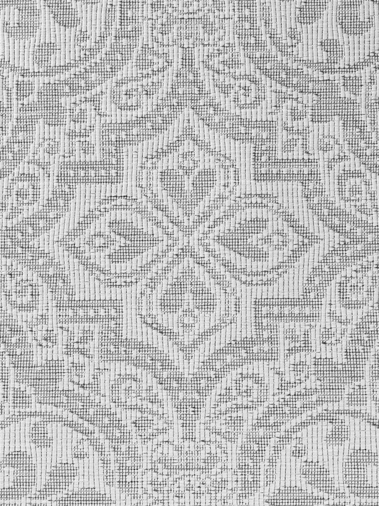 NORTHRUGS, Kusový koberec Duet Rosel 106251 White/Gray - na ven i na doma, 200x290, šedá, chodba / předsíň