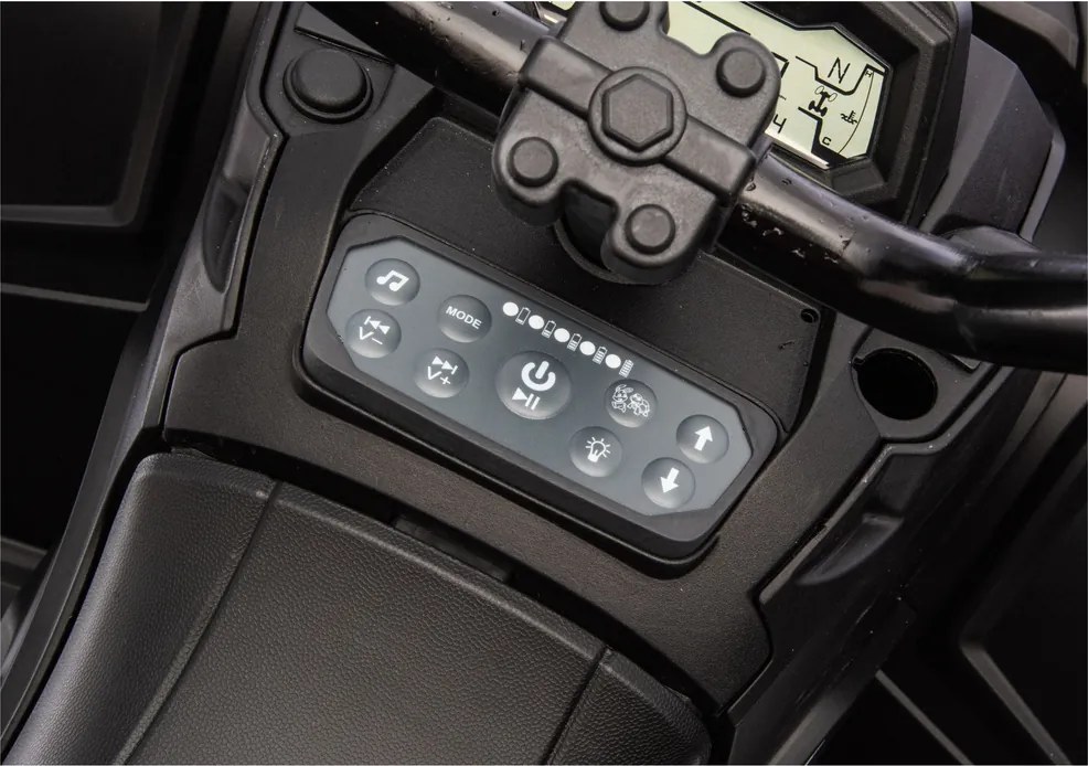LEAN CARS Čtyřkolka na baterie ATV 6 kol s přívěsem JC606 24V 4x4 modrá