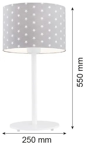 Argon 4126 - Stolní lampa MAGIC 1xE27/15W/230V šedá/bílá