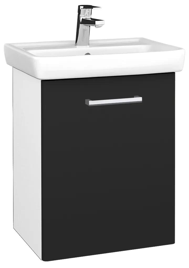 Dřevojas Koupelnová skříň DOOR SZD 50 Varianta: N01 Bílá lesk / Úchytka T01 / N07 Stone / Pravé