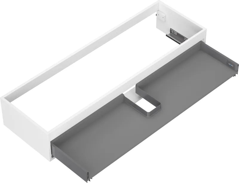 Mexen Box-A, závěsná skříňka, 140 cm, 1 zásuvka, bílá matná, 91AX0-1400-235-1-01