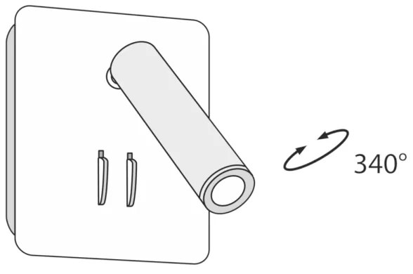 Maytoni C175-WL-01-6W-W - LED Nástěnné bodové svítidlo IOS LED/9W/230V bílá