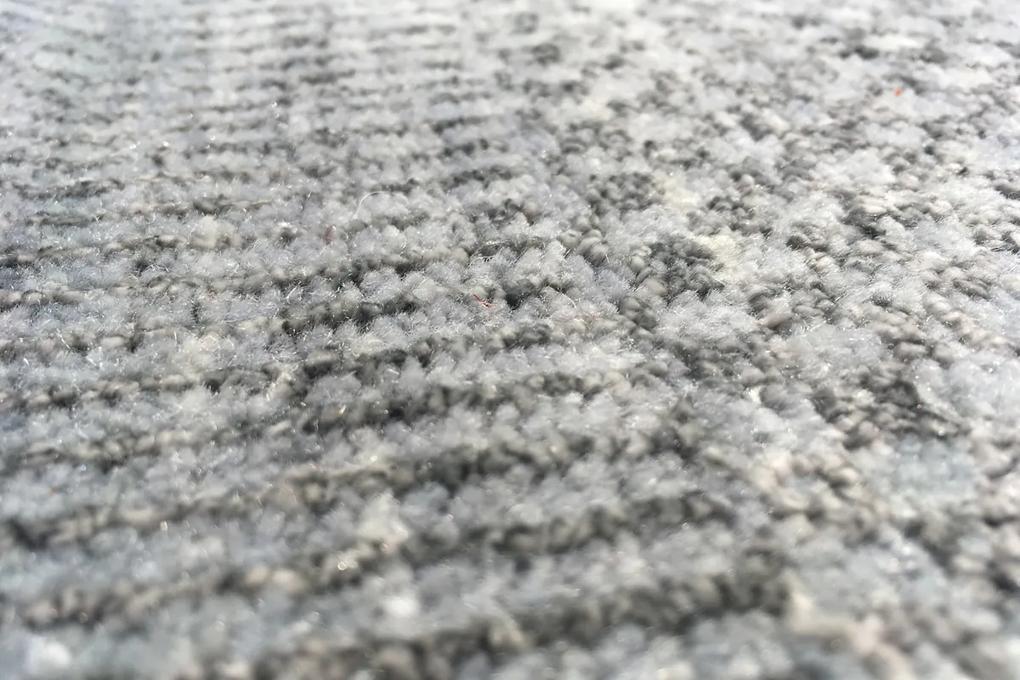 Diamond Carpets koberce Ručně vázaný kusový koberec Diamond DC-JK 7 Silver/denim ROZMĚR: 365x457