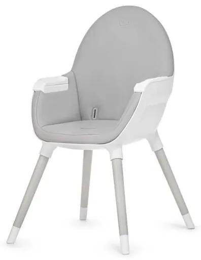 KINDERKRAFT Židlička jídelní FINI Grey/White