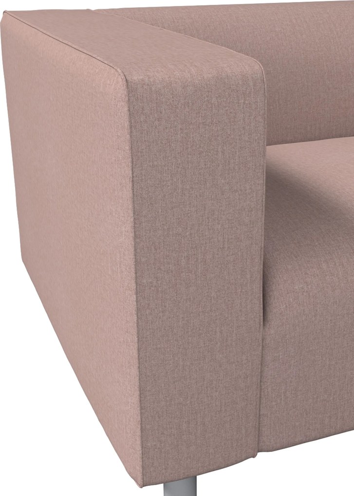 Potah na pohovku IKEA Klippan 2-místná barva růžová látka pletený vzor