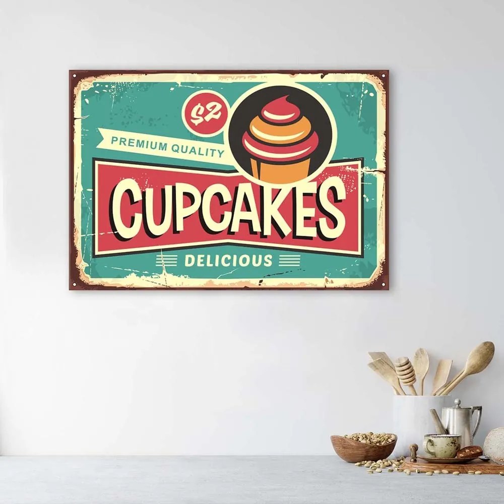 Gario Obraz na plátně Nápis Muffin Rozměry: 60 x 40 cm