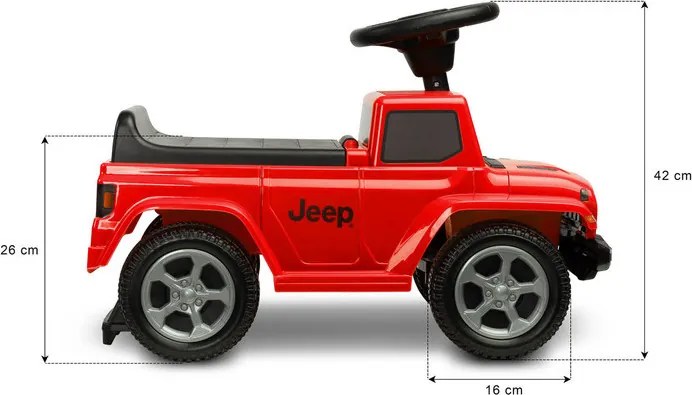 Toyz JEEP RUBICON ČERVENÝ