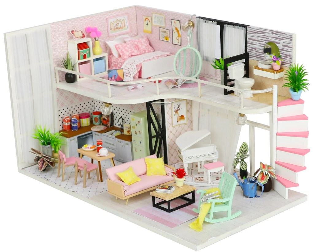 2Kids Toys miniatura domečku Dům Anniny růžové melodie