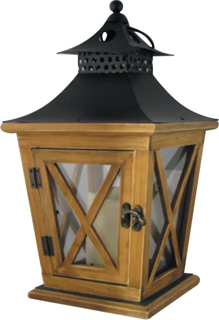 Lucerna MagicHome LW8680, LED, dřevo (3 × AA, 19 x 19 x 36 cm)