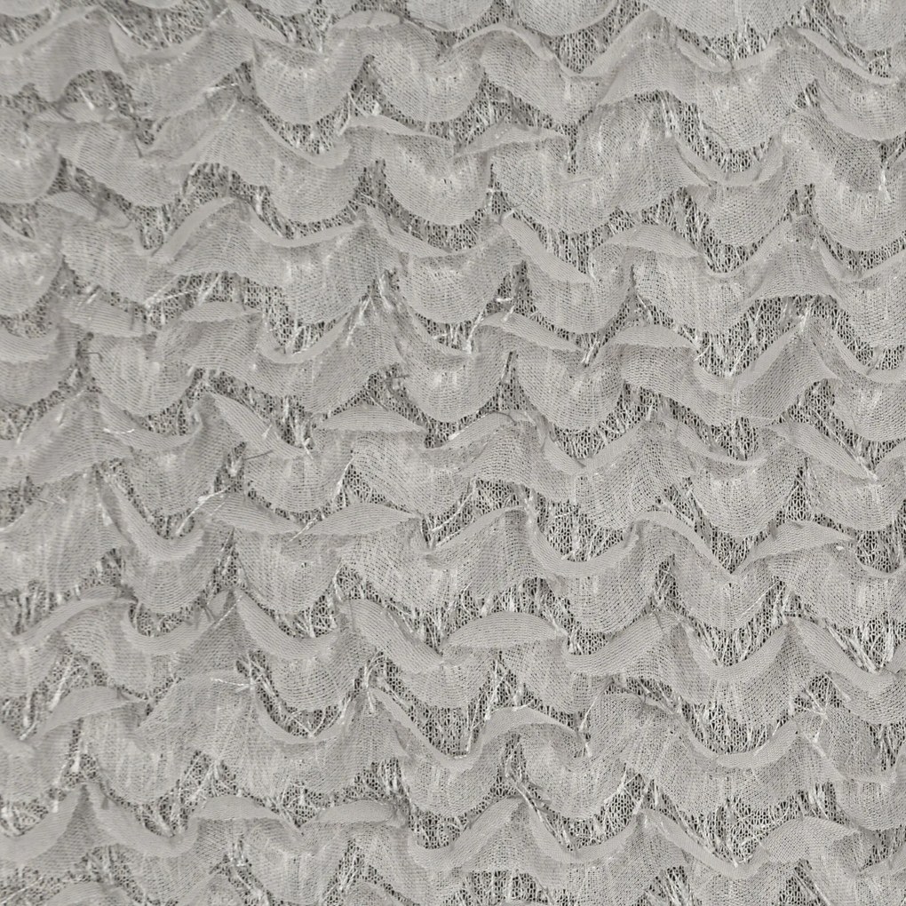 ZÁVĚS NA KROUŽCÍCH TIFFANY 135X250 CM STŘÍBRNÁ