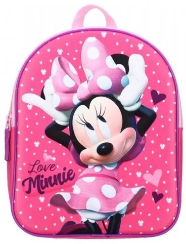 Vadobag - Detský / dívčí 3D batoh Minnie Mouse - Disney / 32 x 26 x 11 cm