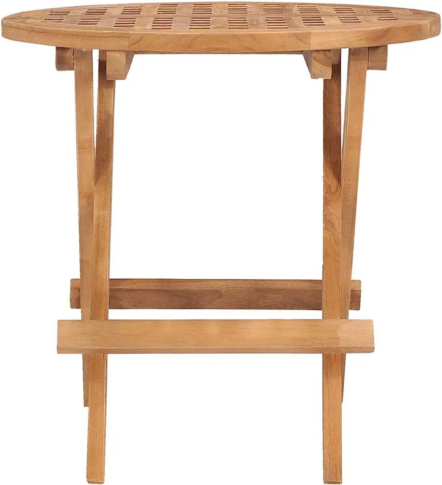 Skládací zahradní stolek 50 x 50 x 50 cm masivní teakové dřevo 315452