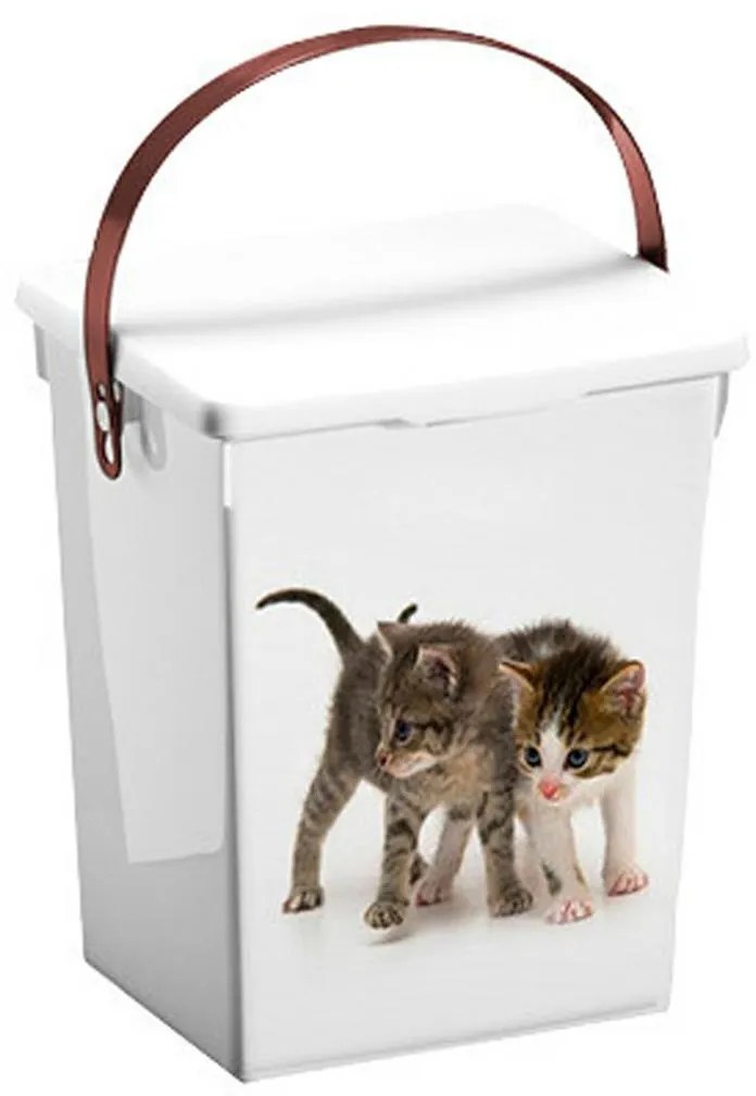 Úložný box Cat, 18x23,5x16,5 cm, bílá