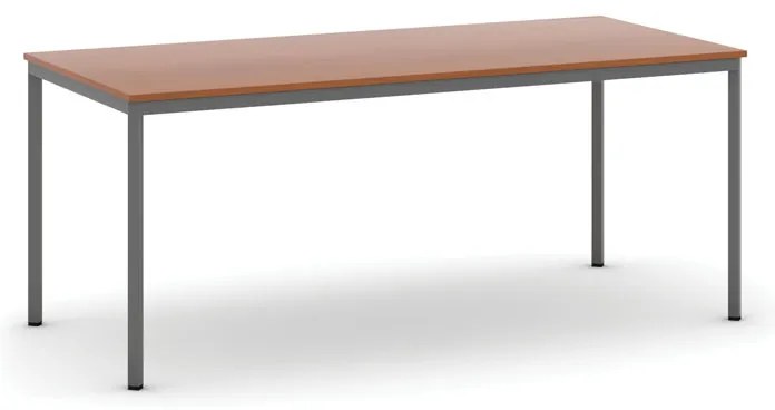 Jídelní stůl, 180x80 cm, tmavě šedá podnož, třešeň