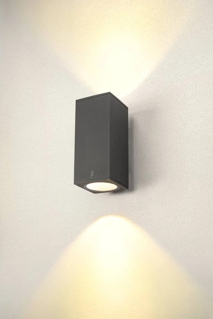 LA 1003438 ENOLA SQUARE UP/DOWN L Outdoor, nástěnné LED svítidlo, antracitové, CCT 3000/4000K - BIG WHITE (SLV)