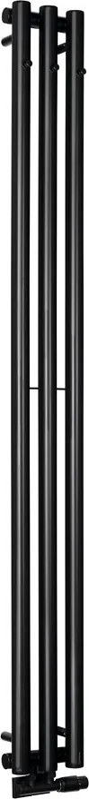 Sapho Sapho, PILON topné těleso 196x1800mm, se 3 háčky, černá mat, IZ128T