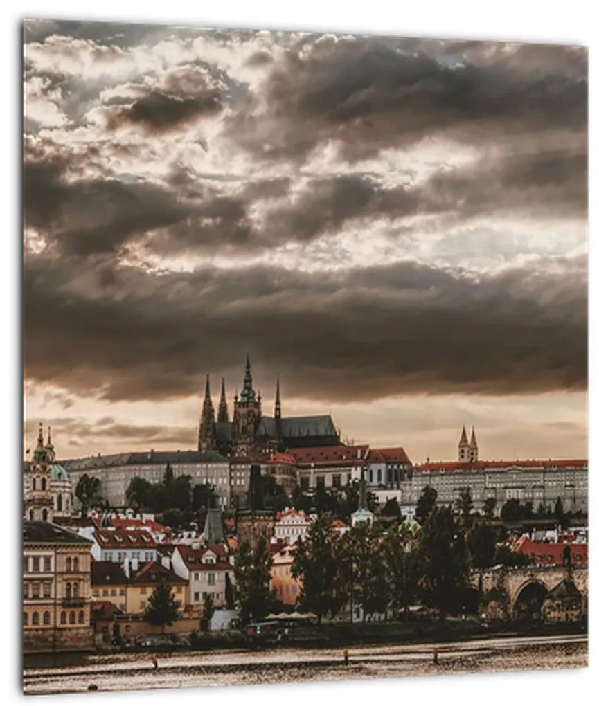 Obraz Pražského hradu v šeru (30x30 cm)
