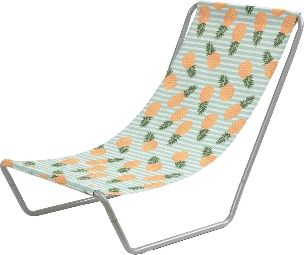 Skládací plážové lehátko SAND PINEAPPLE, barevné