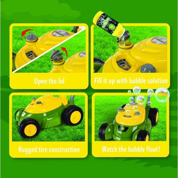 John Deere Bublifuková sekačka Kids
