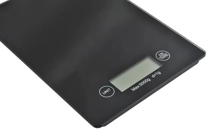 ISO 1158 Digitální kuchyňská váha SLIM 5kg - černá