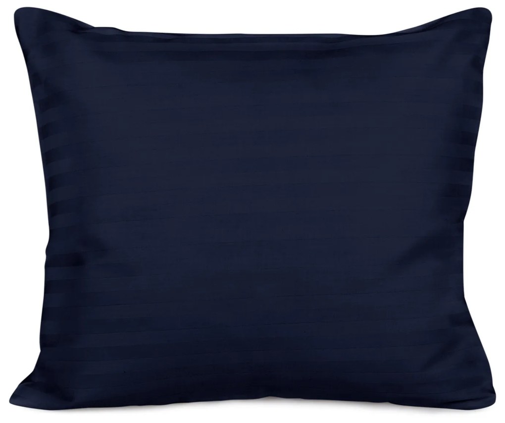 SATÉNOVÝ POVLAK NA POLŠTÁŘ CIZGILI NAVY BLUE 50X60 CM EXCLUSIVE TMAVĚMODRÁ