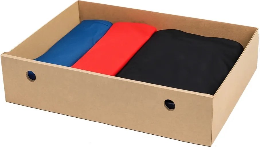 KARTON PAK Úložné boxy na oblečení, organizéry do skříně EKO KARTON 55x40x13cm - zásuvka