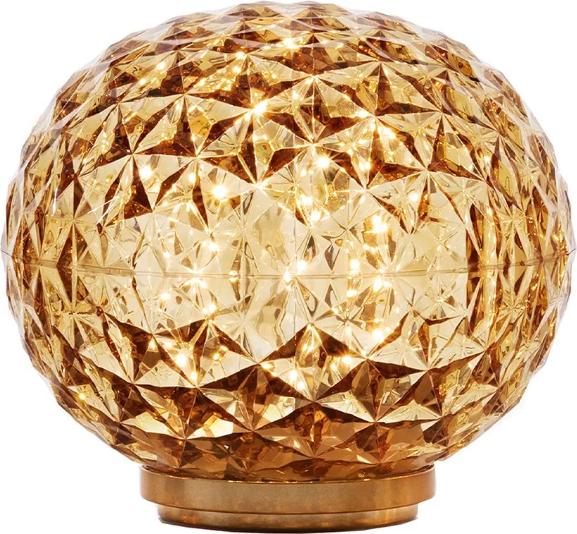Výprodej Kartell designové stolní lampy Mini Planet - medová/baterie