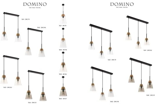 Jupiter 1537 - DM 1 TR - Závěsné svítidlo DOMINO E27/60W