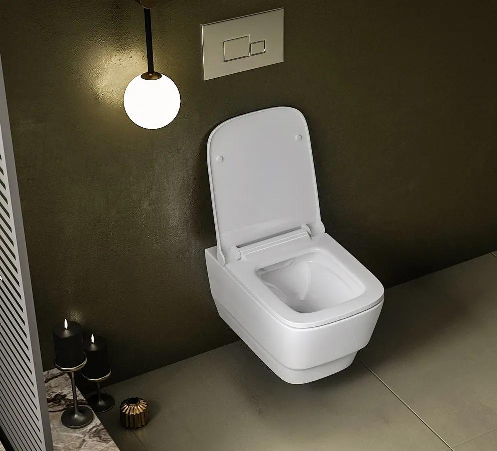 Sapho Bello závěsná WC mísa 35 x 53 cm Rimless bílá 100214