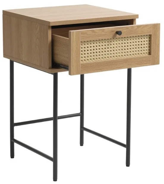 Designový odkládací stolek Lakshmana 45 cm přírodní dub
