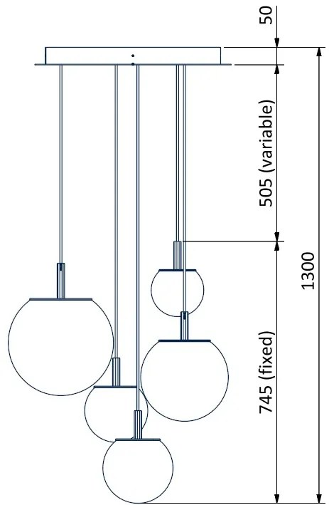 Brokis Designové závěsné svítidlo Sfera PC1247, Ø20cm Povrch Montury: broušený hliník lakovaný (CCS2841), Barva el. vedení: textilní kabel - světle šedý (CECL1918), Baldachýn: Trimless – kabelová verze – černá struktura (CCSC2904)