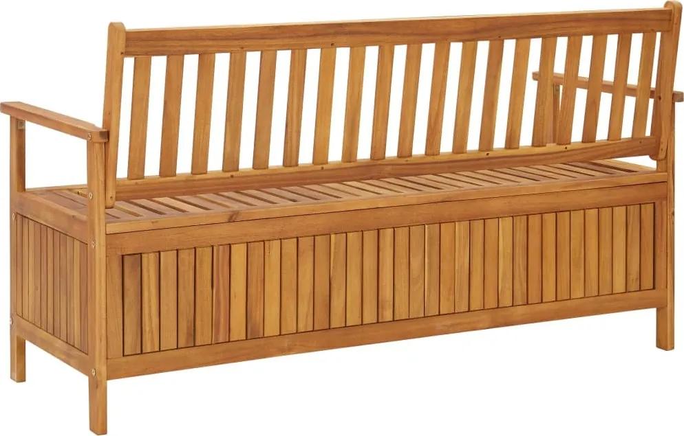 vidaXL Zahradní úložná lavice 148 cm masivní akáciové dřevo [310280]