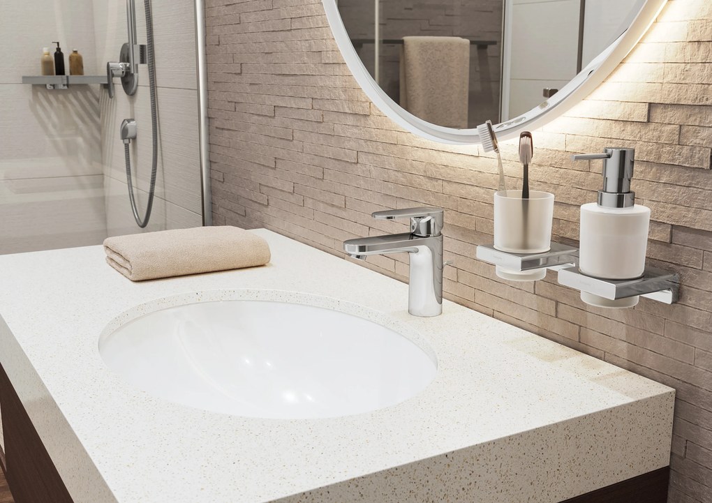 Hansgrohe AddStoris, nádobka na ústní hygienu, chromová, HAN-41749000