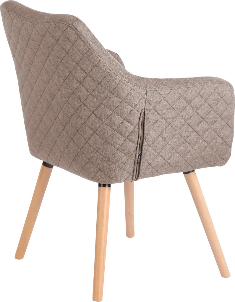 Jídelní židle Gent látka přírodní konstrukce – taupe
