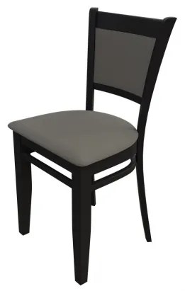 Jídelní židle MOVILE 33 - wenge / šedá ekokůže