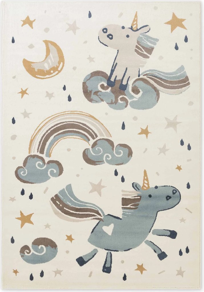 Hanse Home, Dětský koberec Adventures 106413 Cream Multicolor, 120x170, vícebarevná, dětský pokoj