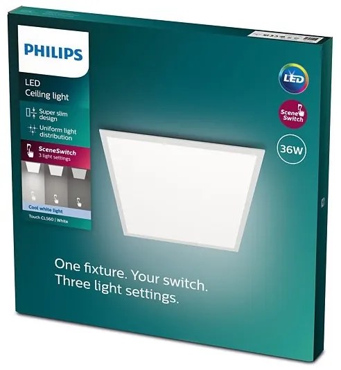 Philips - LED Stmívatelné stropní svítidlo SLIM SCENE SWITCH LED/36W/230V 4000K