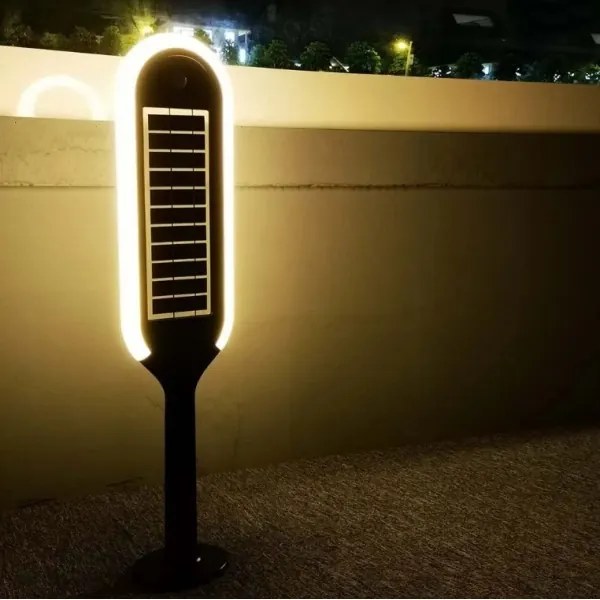 LED Solární lampa se senzorem BOLLARD LED/5W/5,5V 70 cm 4000K IP65 2000 mAh