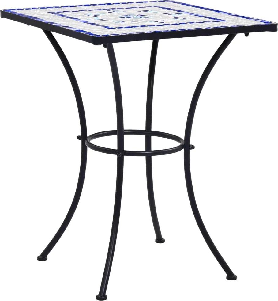 vidaXL Mozaikový bistro stolek modrobílý 60 cm keramika [46707] Barva: Cihlová