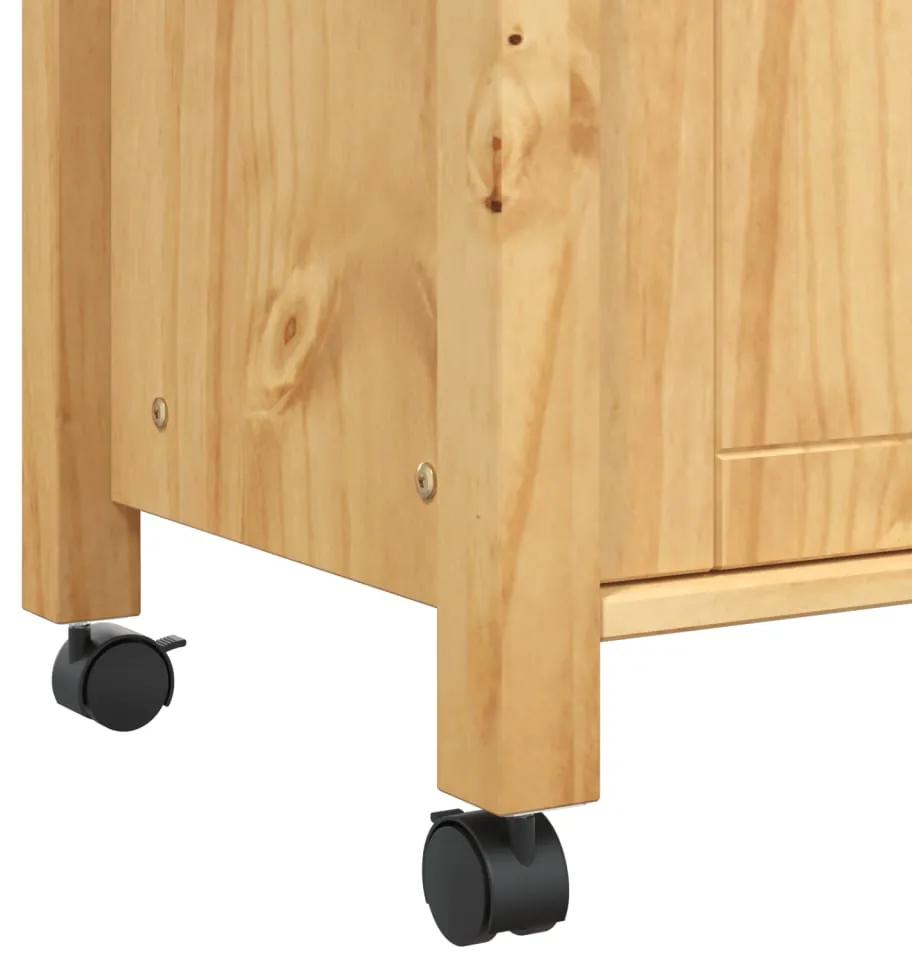 Kuchyňský vozík MONZA 60 x 40 x 90 cm masivní borové dřevo,  376097