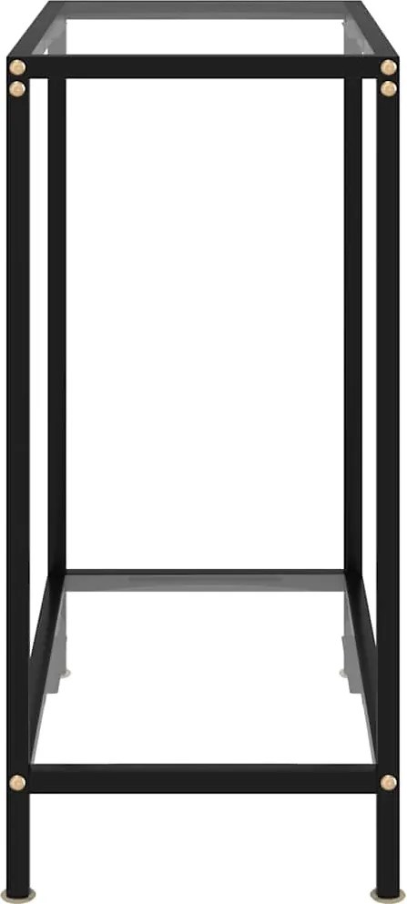 Konzolový stolek transparentní 60 x 35 x 75 cm tvrzené sklo 322827