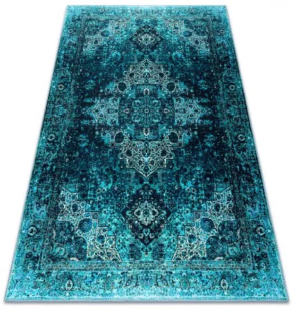 Kusový koberec ANTIKA ANCRET Vhodný k praní klasický moderní modrý Rozměr: 120x170 cm