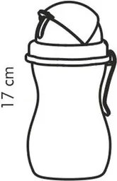TESCOMA Dětská láhev s brčkem BAMBINI 300 ml, zelená, modrá