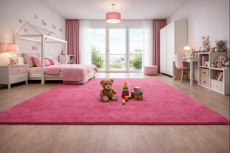 Vopi, Kusový koberec Eton růžový 11, 80x150, růžová, chodba / předsíň