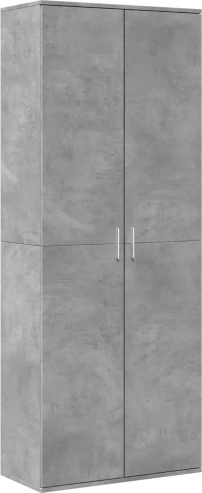 Skříň highboard betonově šedá 70 x 35 x 180 cm kompozitní dřevo 3276661