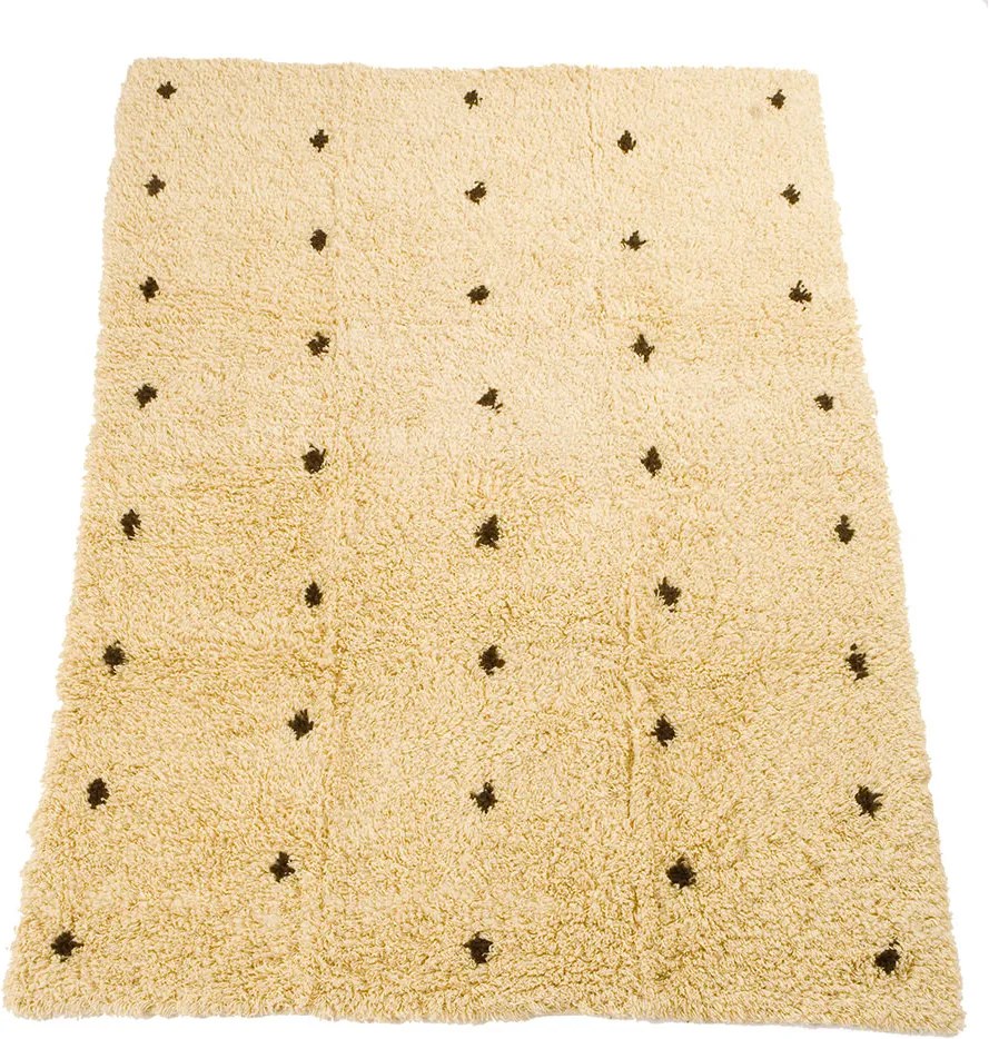 Kare vlněný koberec s hermelínovým vzorem