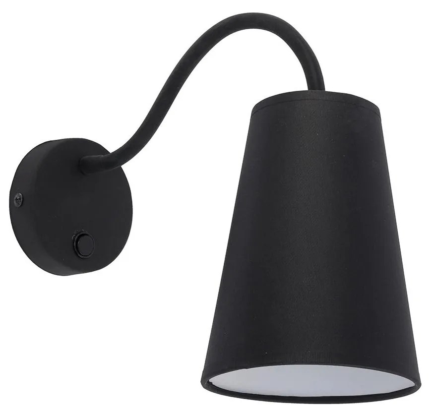 TK Lighting | Nástěnné svítidlo WIRE BLACK 1xE27/60W/230V | TK2447