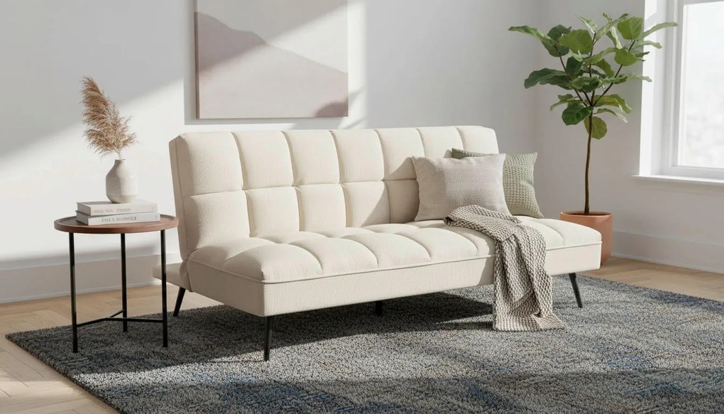 XXXLutz ROZKLÁDACÍ POHOVKA, textil, krémová MID.YOU - Rozkládací pohovky - 002577003808